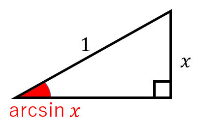 arcsinの意味、微分、不定積分 - 具体例で学ぶ数学